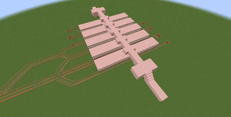 Japanese Shinkansen(Bullet Train) System Minecraft Map