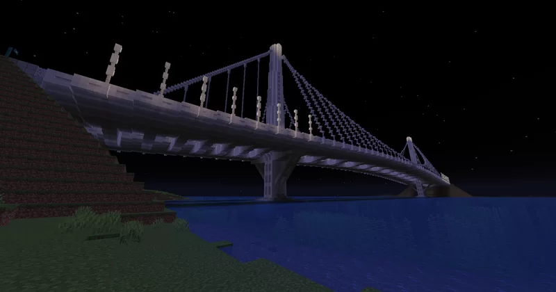 River Suspension Bridge Minecraft Map
