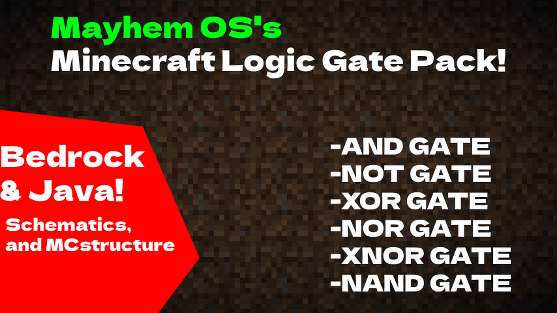 Minecraft Logik "Minecraft Logic Is Perfect"...