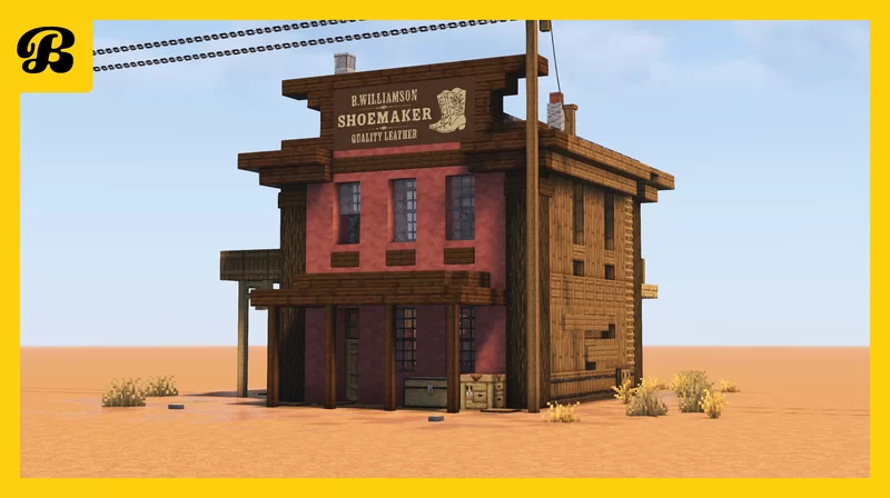 Minecraft - Wild West - Shoemaker Store | Full Interior Minecraft Map