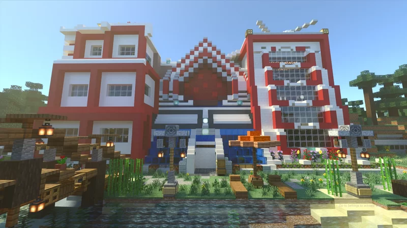 Mega Forest Redstone House Minecraft Map