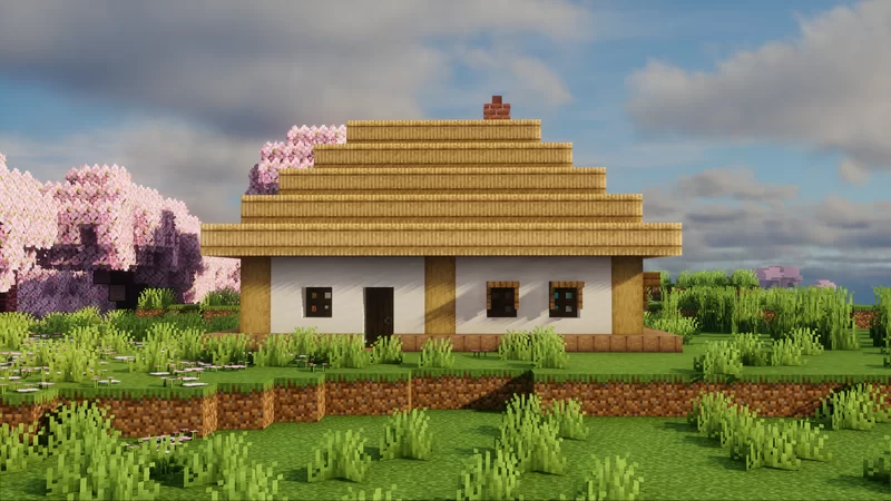 4/9 Ukrainian peasant house by Ektelion +litematic Minecraft Map