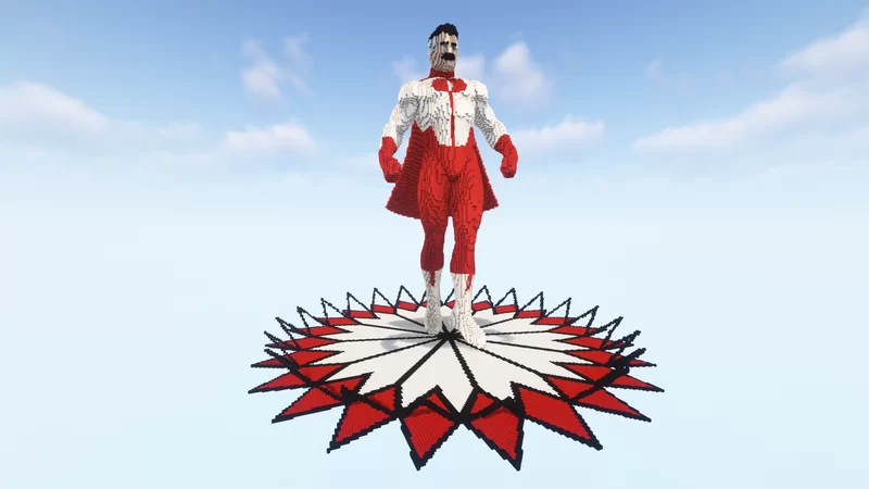 Minecraft Omni-man Statue Minecraft Map