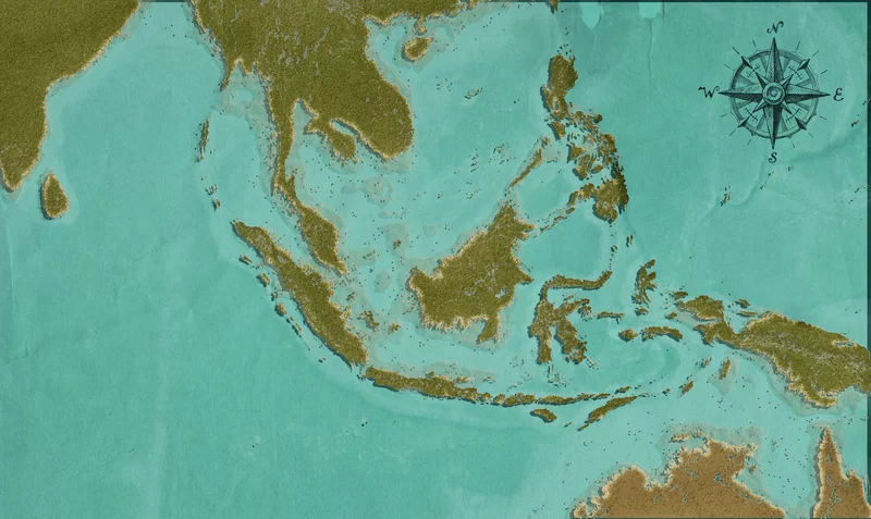 Southeast Asia Map [24.500 x 11.500] (Pirate/East Indie] Minecraft Map