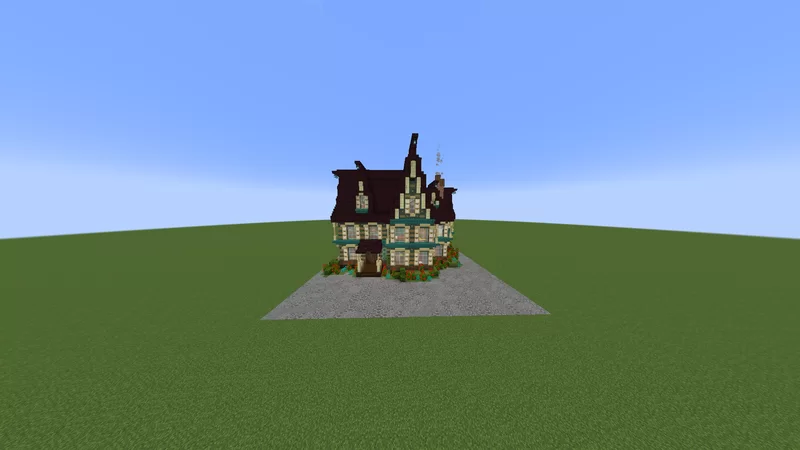 Blue House Minecraft Map