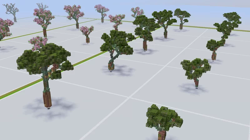 Minecraft Custom Tree Pack - Silk Floss Minecraft Map