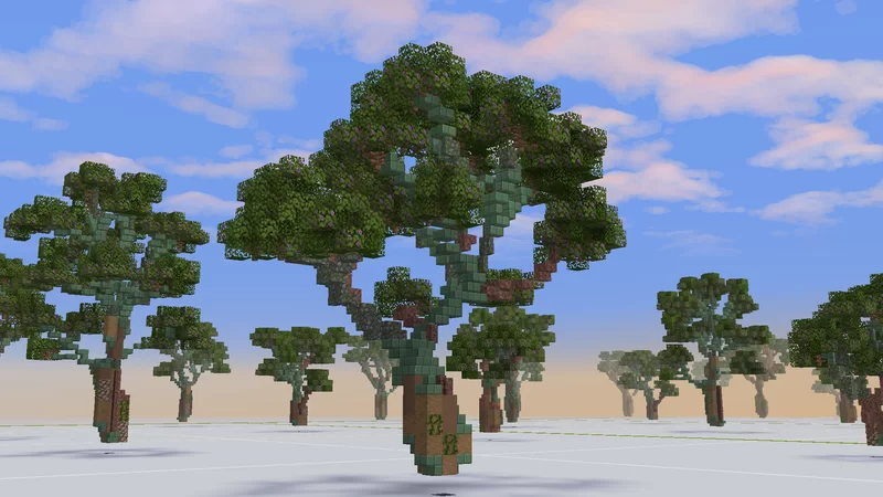 Minecraft Custom Tree Pack - Silk Floss Minecraft Map