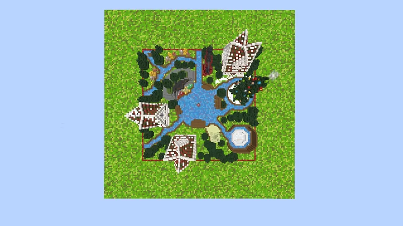 Christmas SMP spawn Minecraft Map