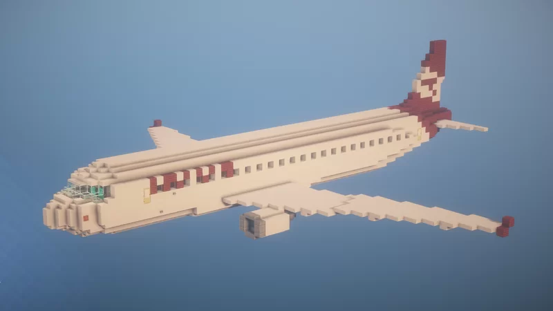 Airbus A320 Austrian Airlines Minecraft Map