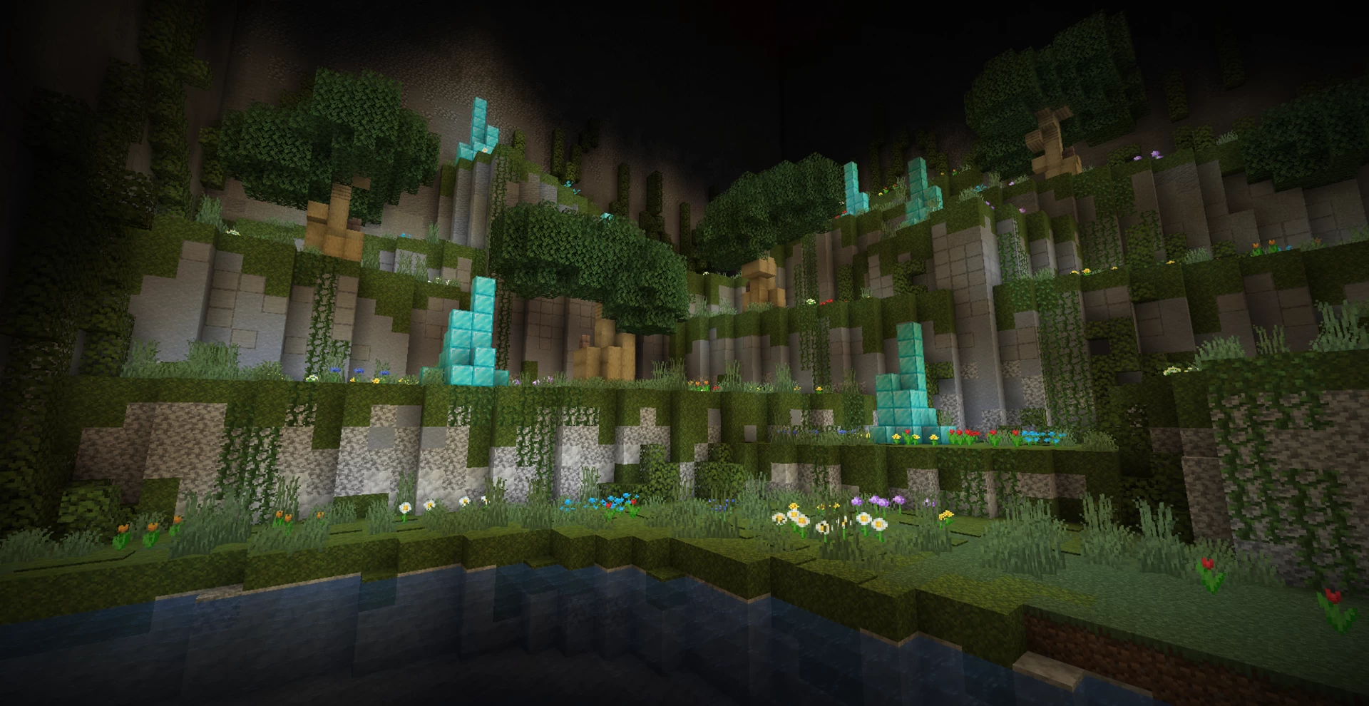 Build a Boat for Diamonds Map by TheWorfer 27 for Minecraft 1.21.1