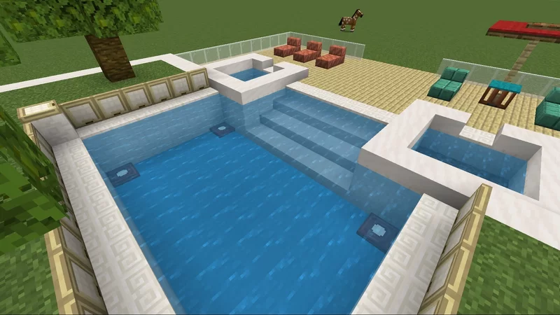 Large Modern Pool Minecraft Map