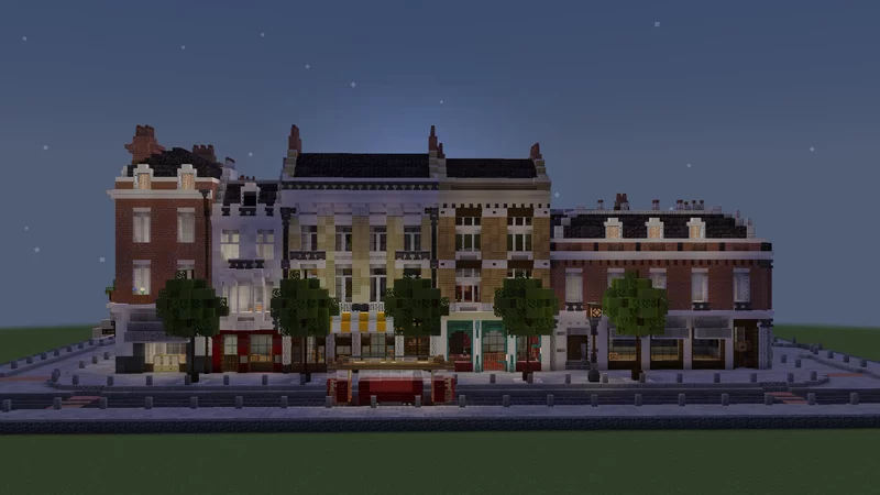 European city block Minecraft Map