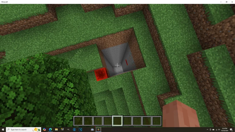 Trail of Blood... err Redstone Blocks Leading Underground... for ...