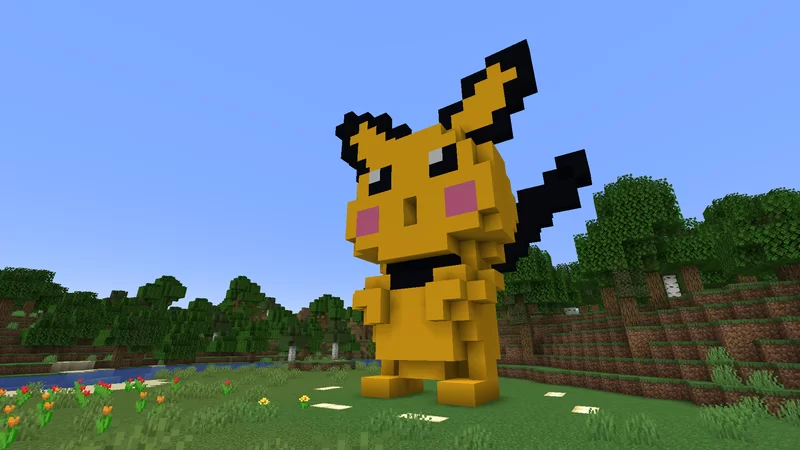 Pichu statue (Pokemon) Minecraft Map