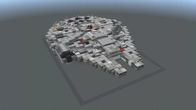 Millennium Falcon 1:1 Build Minecraft Map
