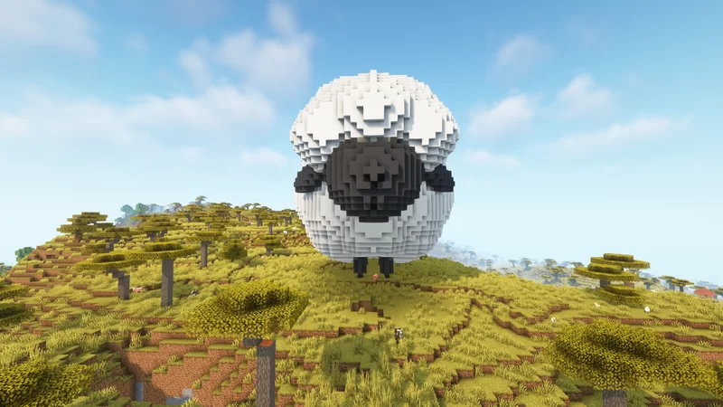 Minecraft Sheep Statue Free Minecraft Map