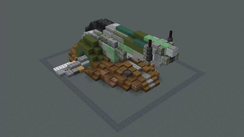 Slave I (Boba Fett) 1:1 Build Minecraft Map