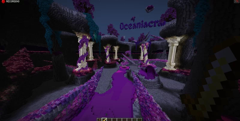 Purple spawn map Minecraft Map