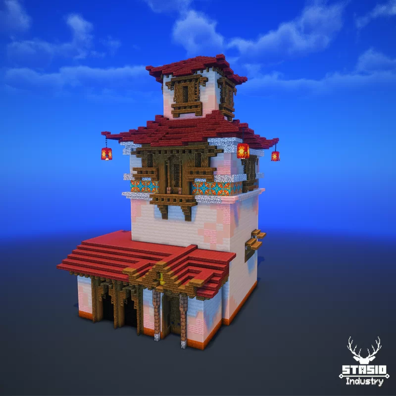 Oriental temple Minecraft Map