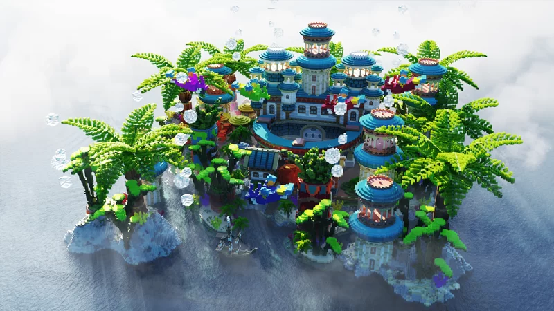 Spawn/Lobby - Tiki & Tropical Island Minecraft Map