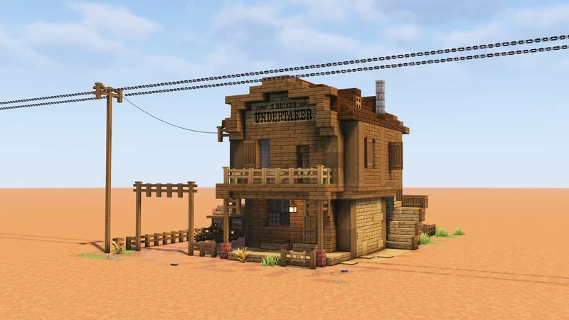 Minecraft - Wild West - Undertaker | Full Interior Minecraft Map