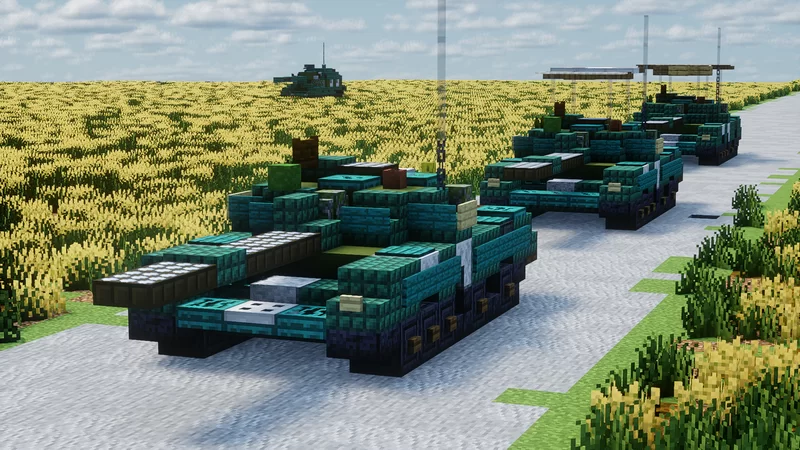 T-62M Main Battle Tank Minecraft Map