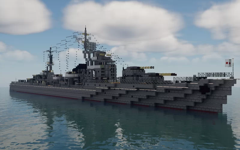 IJN Akizuki (1944) 1:1Scale Minecraft Map