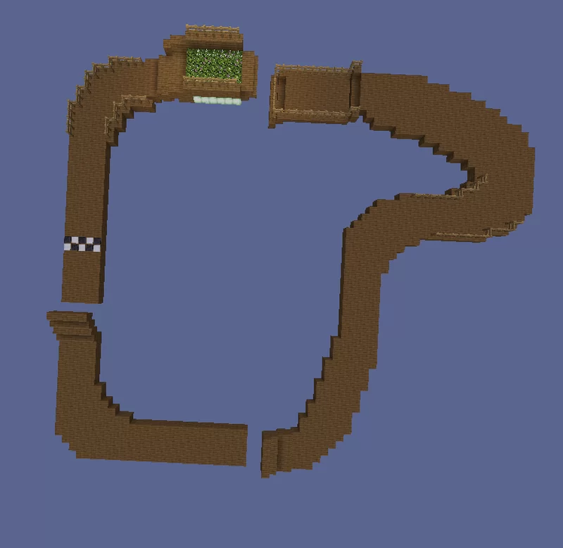 Blocky slide (custom map) Minecraft Map