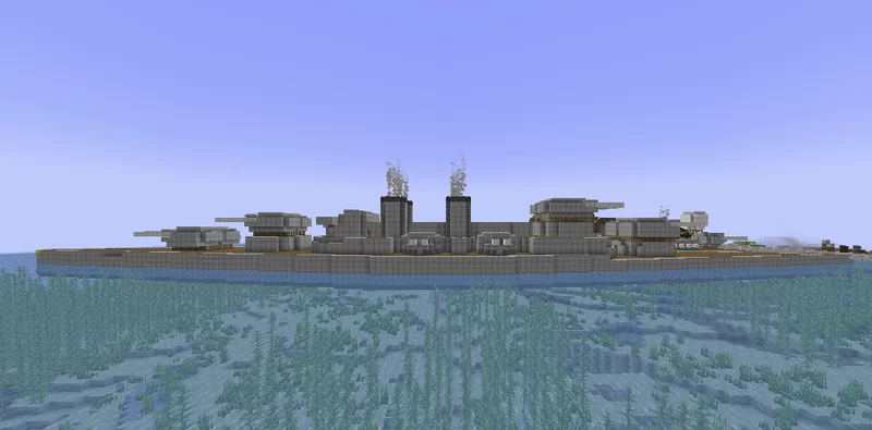 Japanese Battleship Minecraft Map