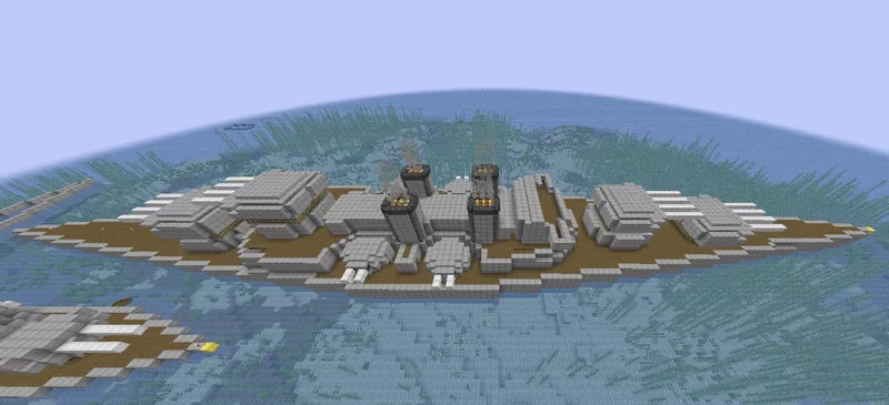 Japanese Battleship Minecraft Map