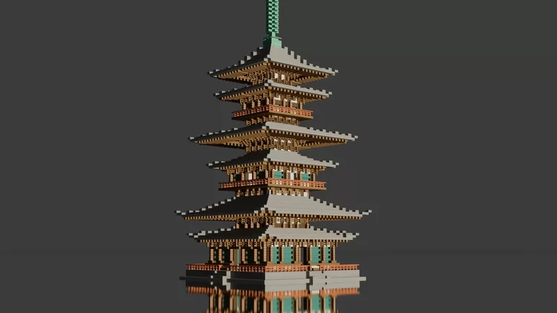 Japanese Temple Complex Minecraft Map