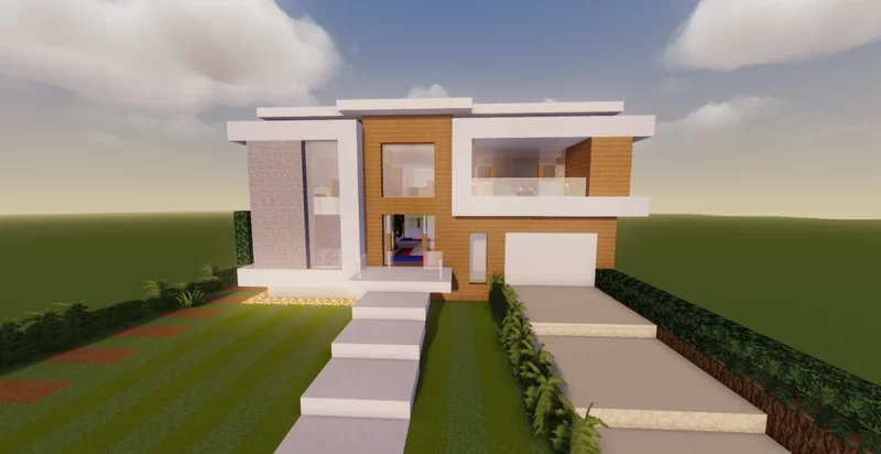 Modern House 68 (Map + Schem) Minecraft Map