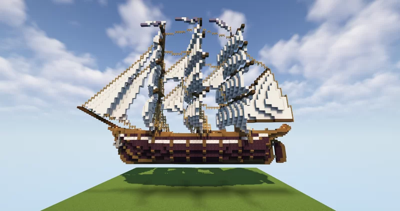 19th Century Clipper-Style Ship Minecraft Map