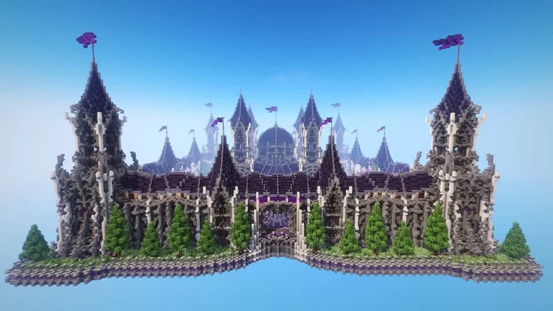 FACTIONS SPAWN - Purple Castle - 200x200 Minecraft Map