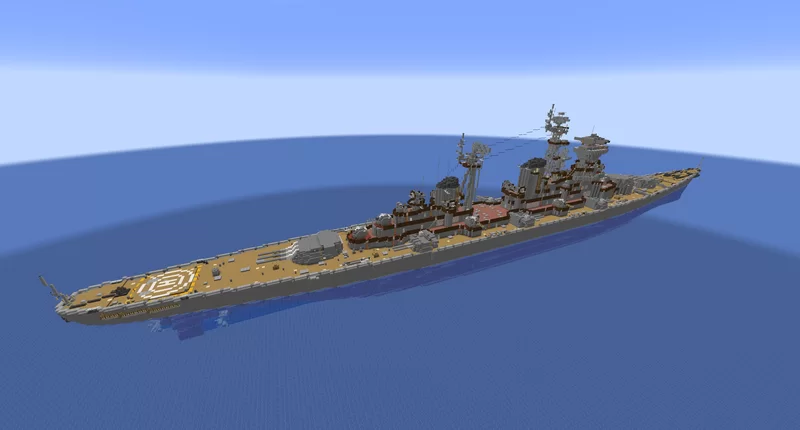 World of Warships USSR Cruisers XI Novosibirsk 1.5:1 Minecraft Map