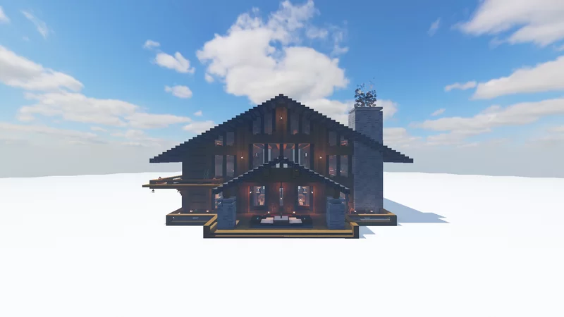 Cozy Mountain Chalet Minecraft Map