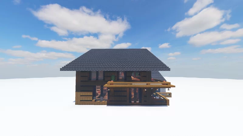 Cozy Mountain Chalet Minecraft Map