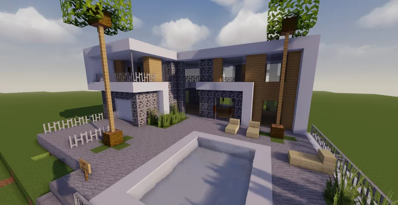 Modern House 71 (Map + Schem) Minecraft Map