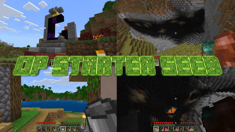 OP Starter Seed! [LATEST 1.21.41+] [BEDROCK] Minecraft Map