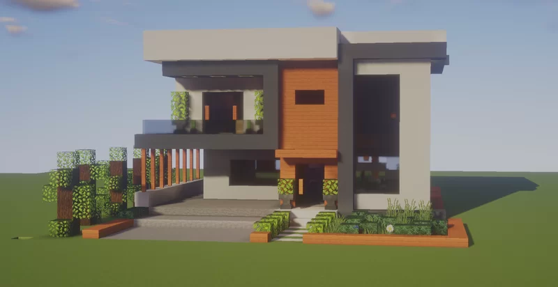 Modern House 143 (Map + Schem) Minecraft Map