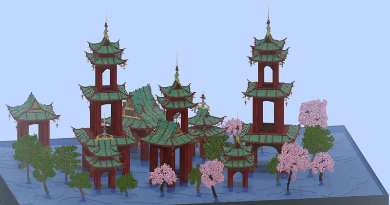 Chinese village [Tier 3] Minecraft Map