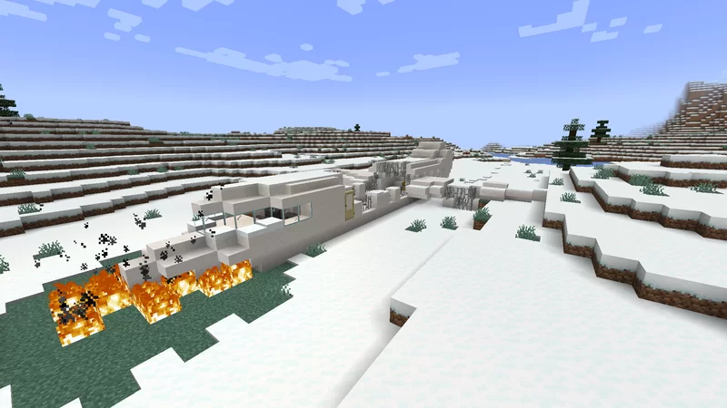 Plane crash survival Minecraft Map