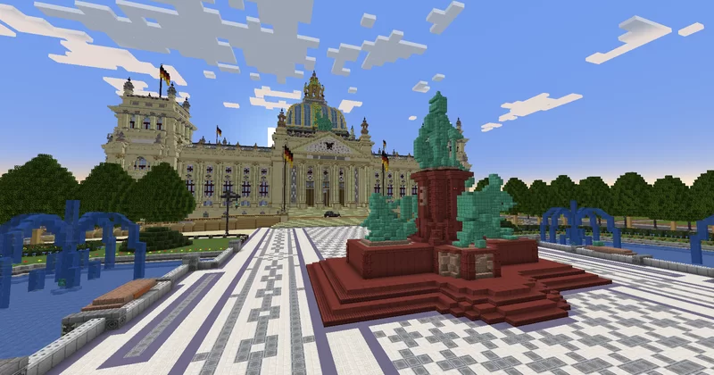 1920s Berlin (Reichstag, Siegessäule, Brandenburger Tor, etc.) Minecraft Map