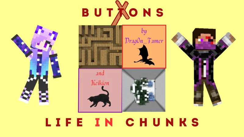 Find the Button - Buttons X: Life in Chunks (FIXED) Minecraft Map