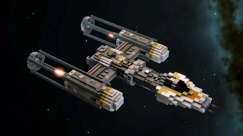Star Wars - BTL-A4 Y-Wing Starfighter Minecraft Map