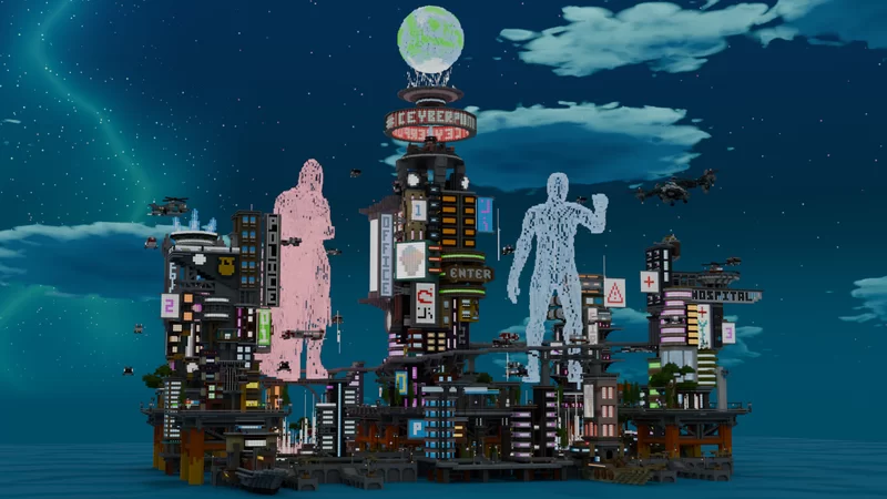 Cyberpunk City | Lobby Minecraft 250 x 250 Minecraft Map