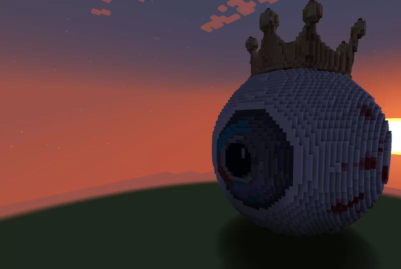 Eyeball wearing a crown Minecraft Map