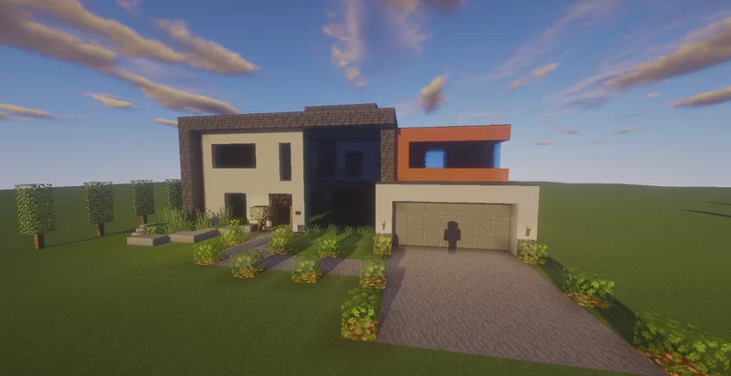 Modern House 145 (Map + Schem) Minecraft Map