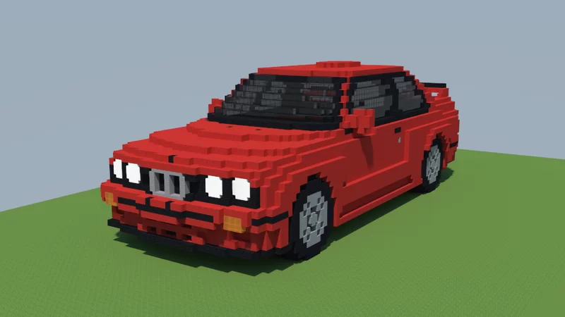 BMW E30 M3 [20:1 Scale] Minecraft Map