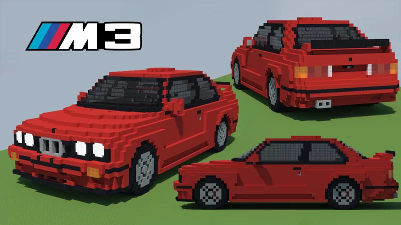 BMW E30 M3 [20:1 Scale] Minecraft Map